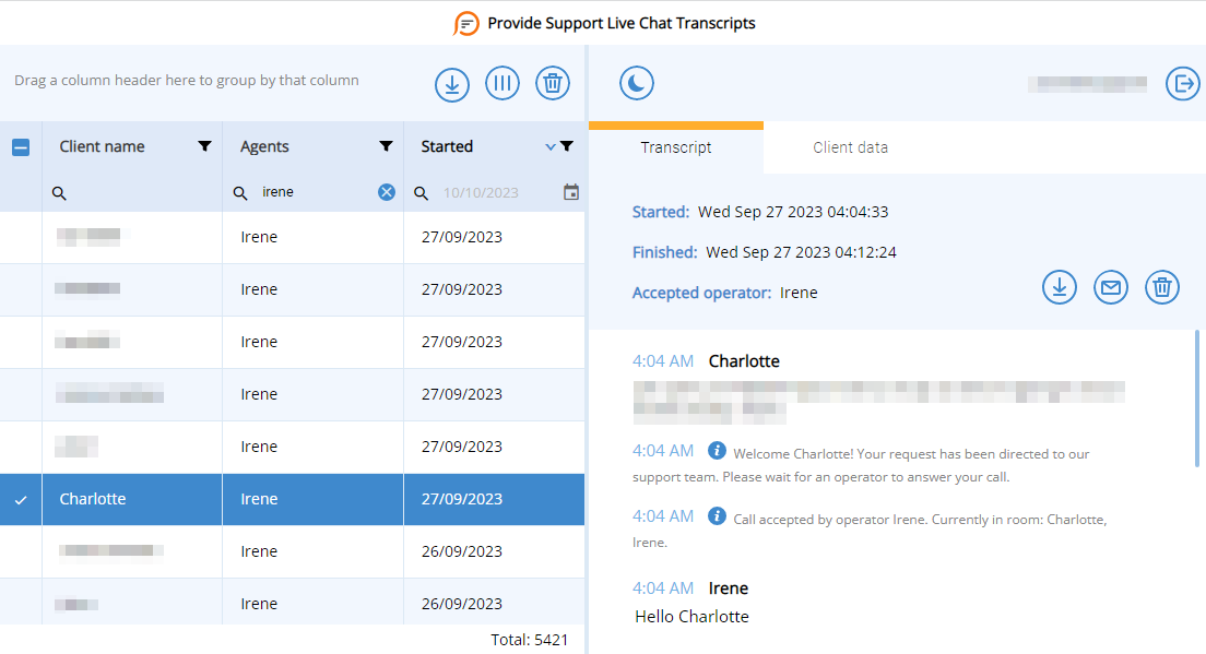 How to Manage Chat Transcripts